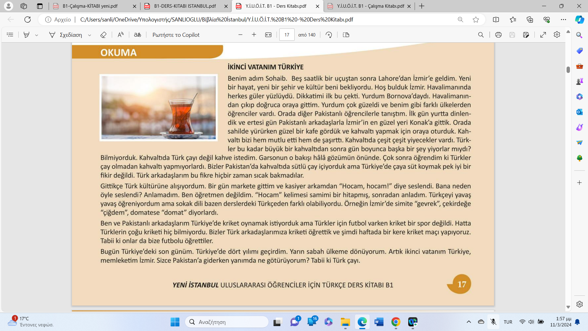 eClass ΕΚΠΑ | ΤΟΥΡΚΙΚΗ ΓΛΩΣΣΑ ΙV- ΤΟΥΡΚΙΚΗ ΓΛΩ... | Έγγραφα